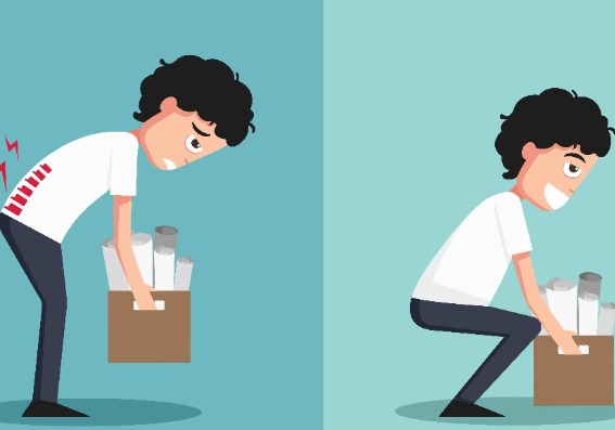 ¿Cómo levantar objetos sin lastimar la espalda?